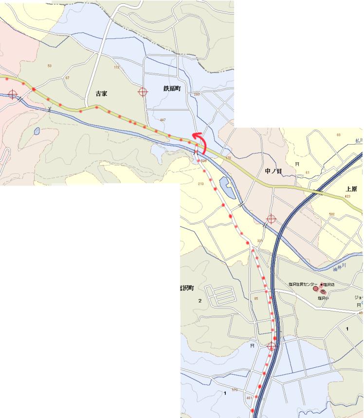 Map to the Ebisu Circuit